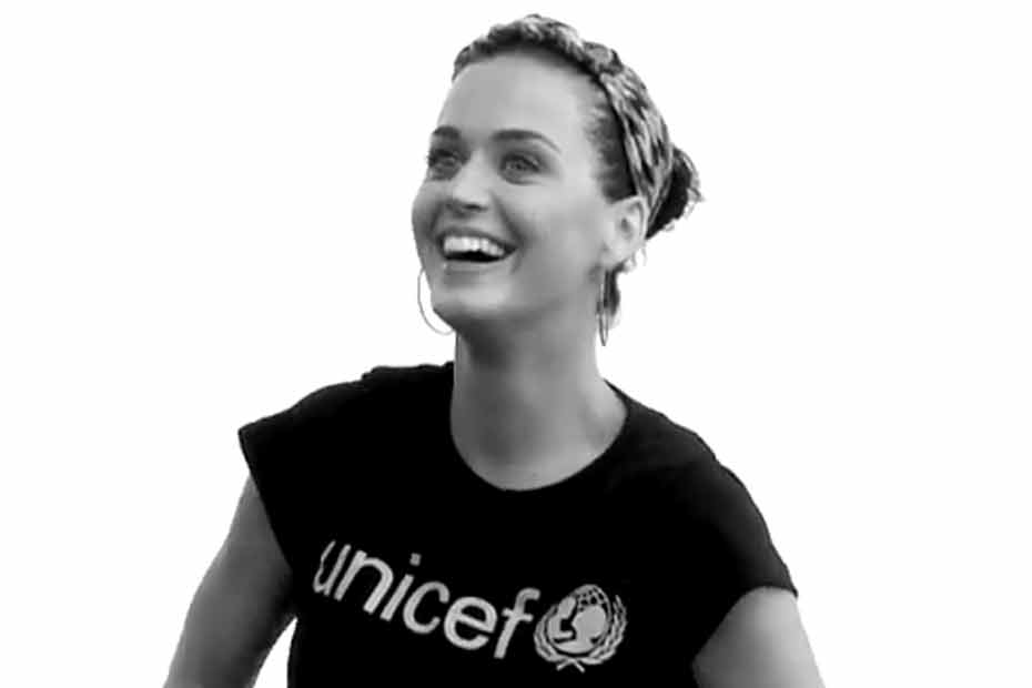 La populaire Katy Perry va aider l'Unicef