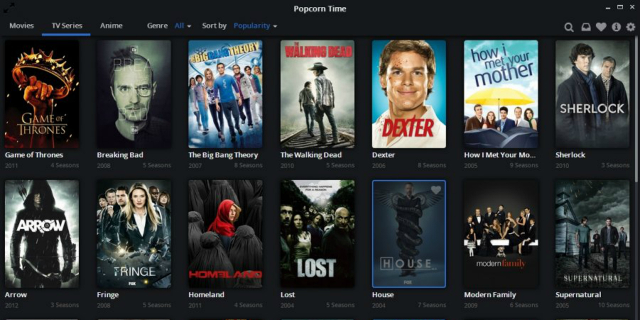 Pourquoi Pop Corn Time n'est plus disponible