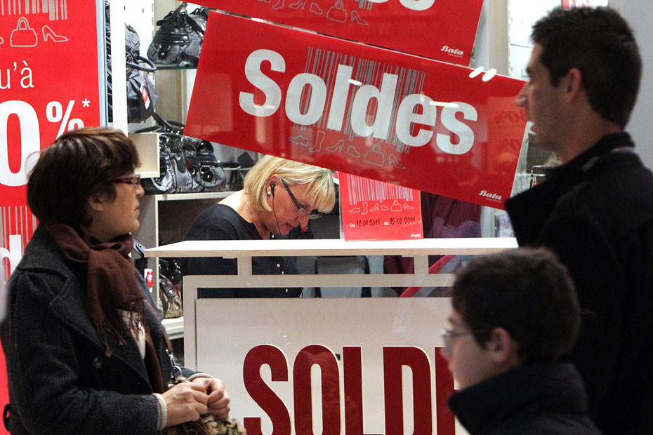Soldes : moins de clients, plus de clics