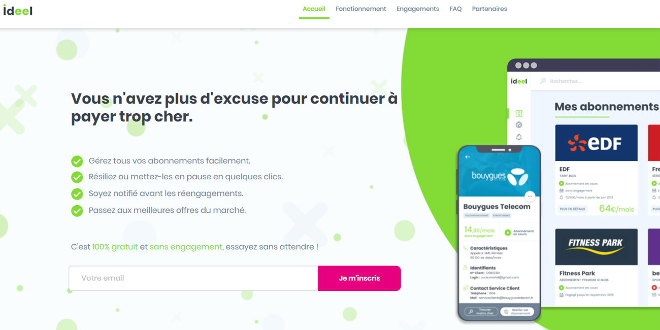La solution : Ideel, une plateforme qui fait économiser sur les abonnements