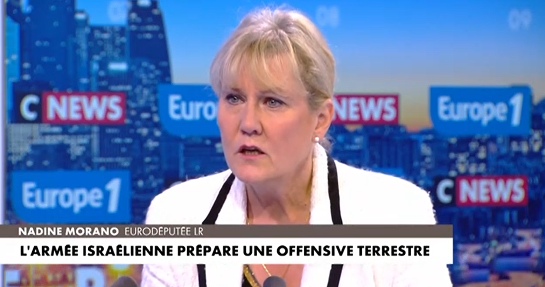 Extrait - Nadine Morano sur l'attaque du Hamas : «Je soutiens Israël ...