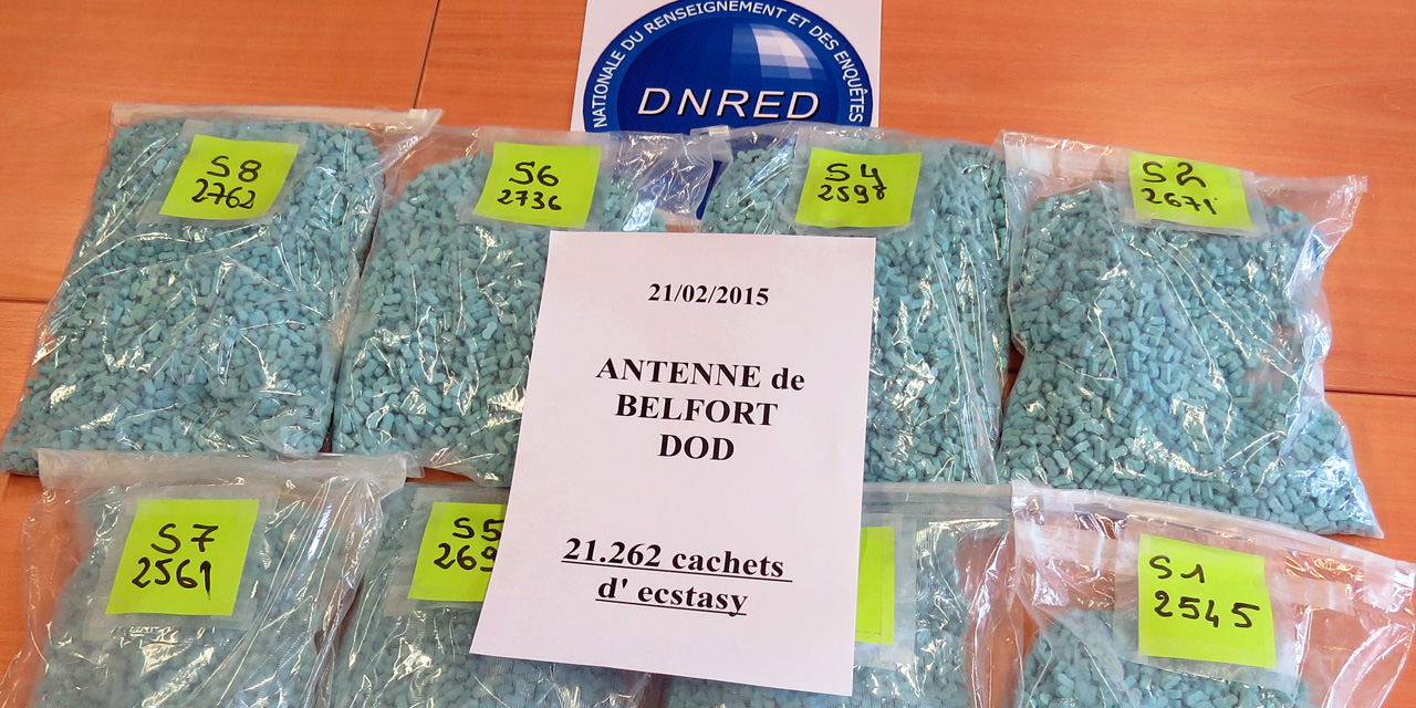Haute-Saône : plus de 21.000 comprimés d'ecstasy saisis Haute-Saône : plus de 21.000 comprimés d'ecstasy saisis