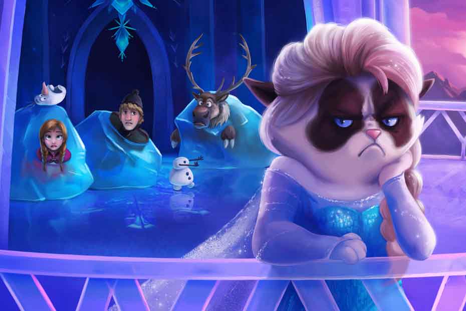 Des Grumpy Cat volent la vedette aux personnages Disney