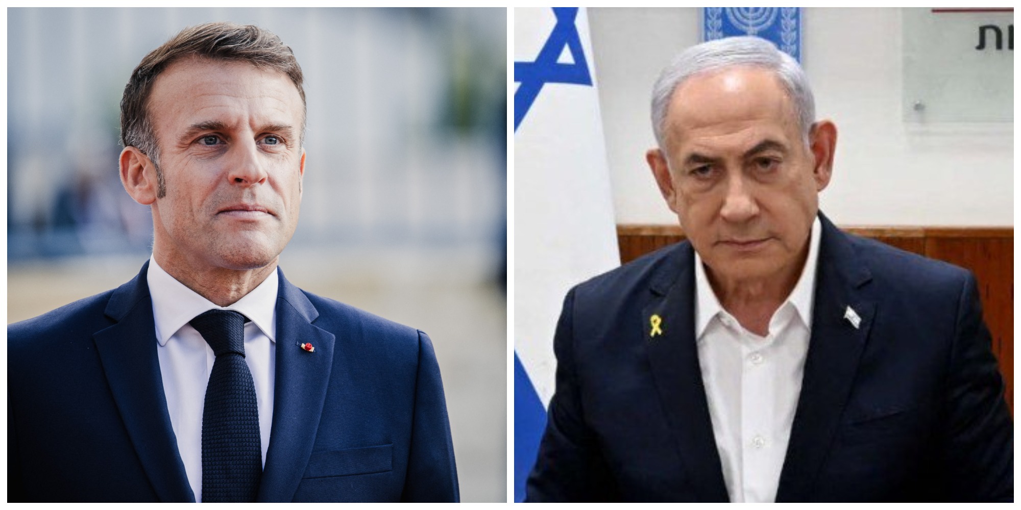Benjamin Netanyahu indique à Emmanuel Macron qu'il s'oppose à un ...