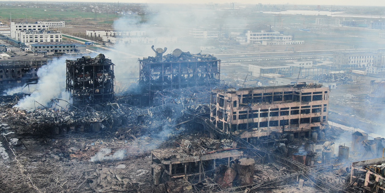 Chine : 64 morts dans une explosion chimique, selon un nouveau bilan