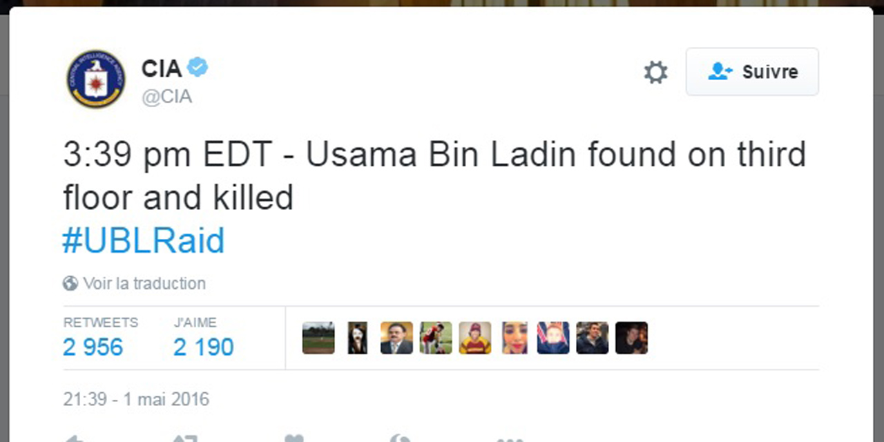 Cinq ans après, la CIA "live-tweet" le raid contre Ben Laden
