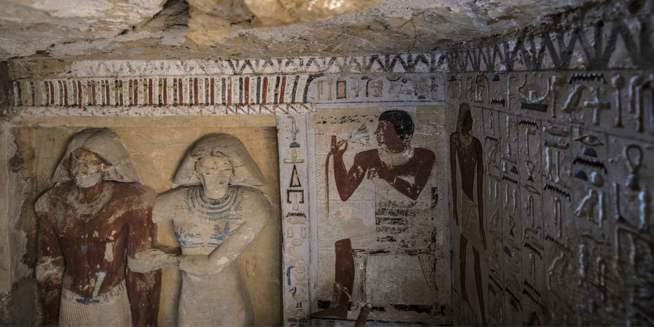 Égypte : découverte d'une tombe de plus de 4.400 ans à Saqqara