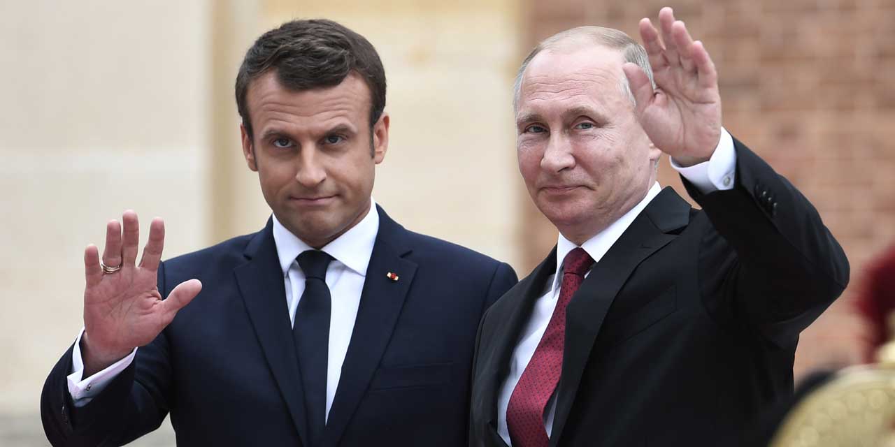 Emmanuel Macron reçoit Vladimir Poutine avant le sommet du G7