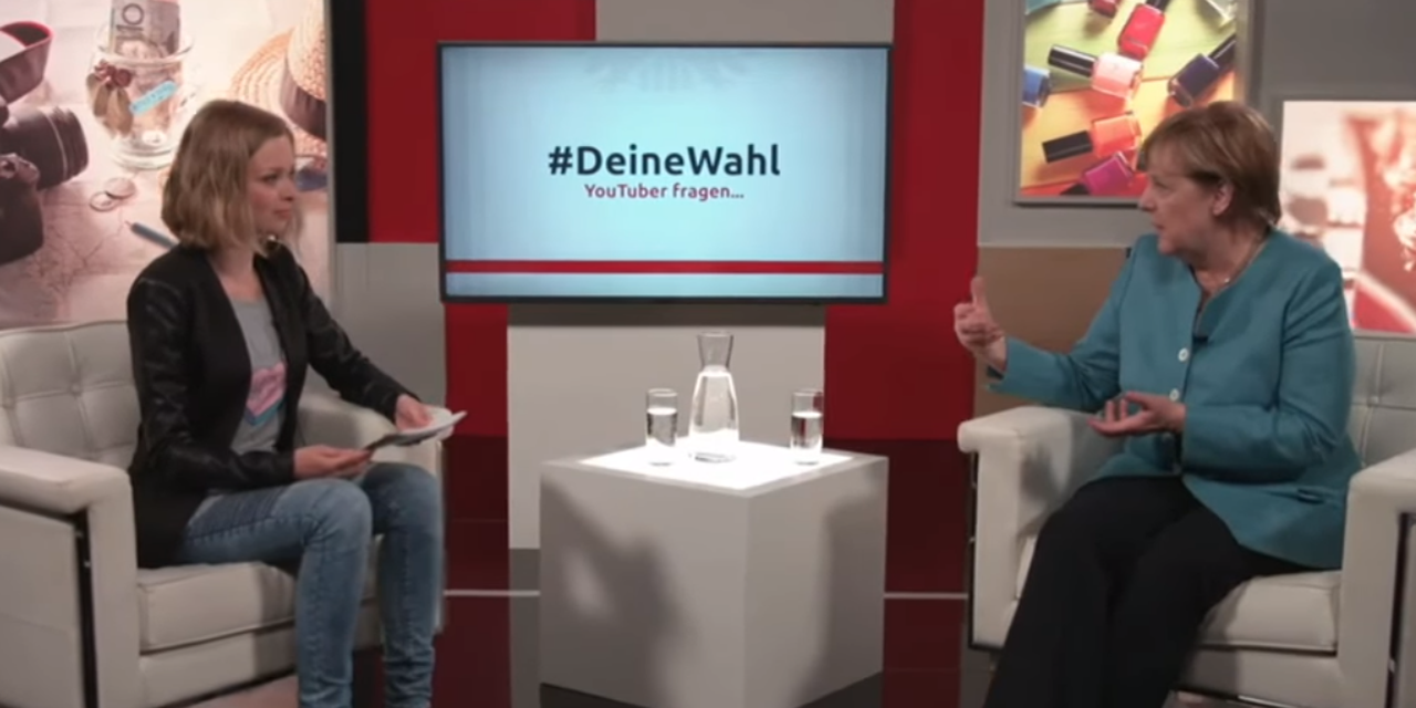 En campagne, Angela Merkel joue la carte jeunesse sur Youtube
