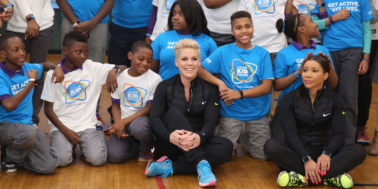 La chanteuse Pink, nouvelle ambassadrice de l'Unicef La chanteuse Pink, nouvelle ambassadrice de l'Unicef