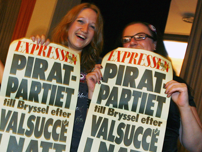 Le Parti des pirates aborde le Parlement européen