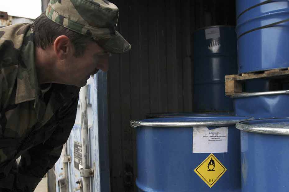 Les premières armes chimiques quittent la Syrie