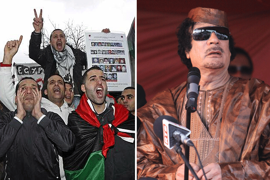 Libye : Kadhafi "en direct" à la télé