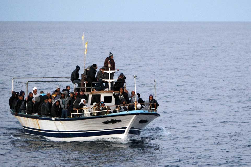 Naufrage d'une embarcation de migrants au large de Lampedusa