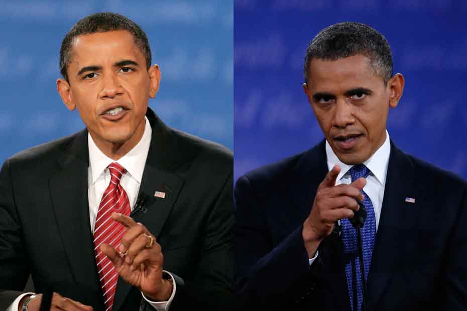 Obama : 2008-2012, le jeu des différences