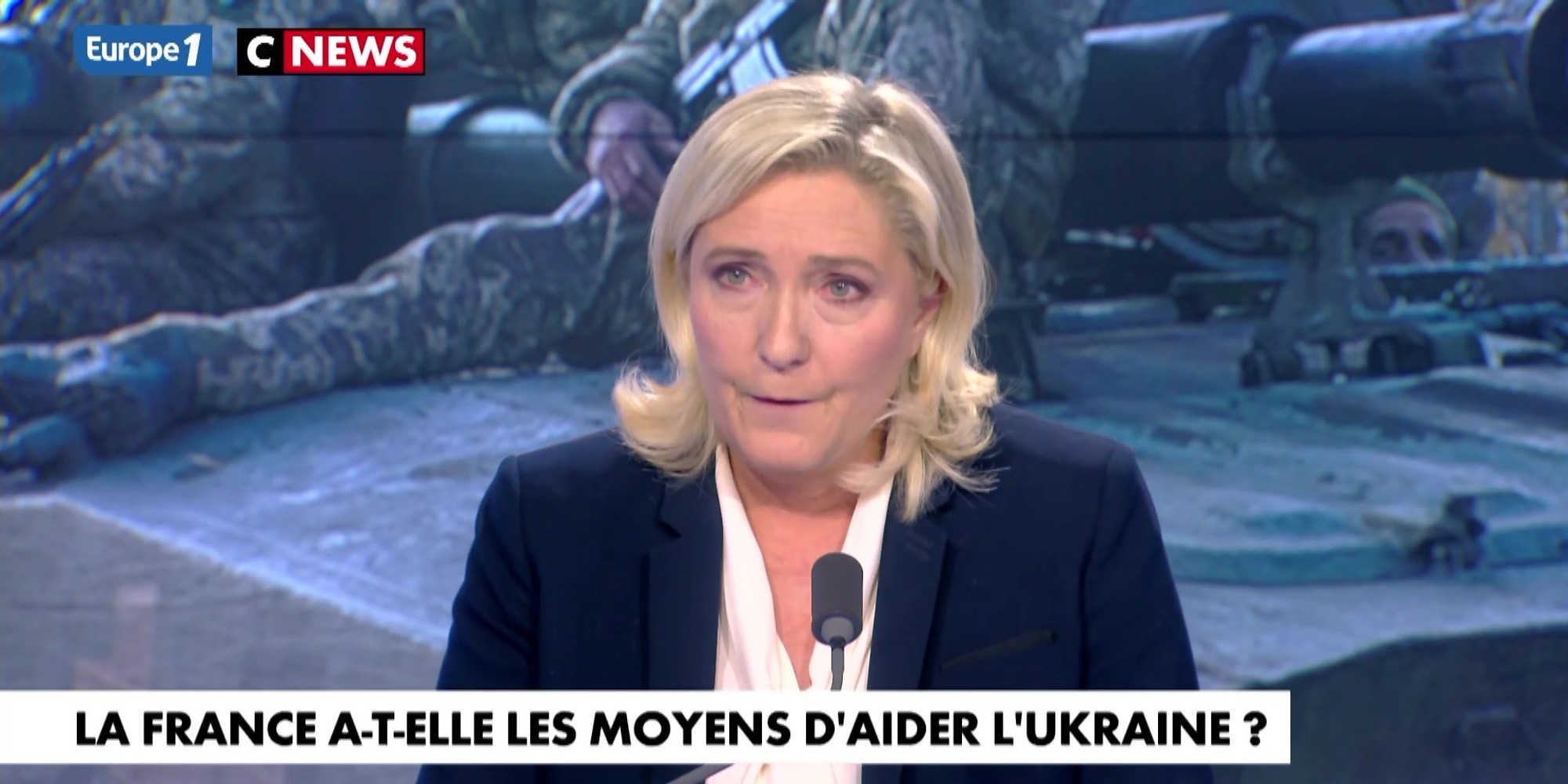 Ukraine : pour Marine Le Pen, la France doit arrêter de livrer des ...