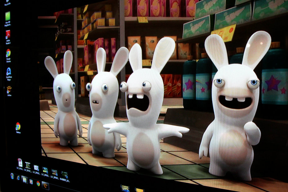 Les Lapins Crétins débarquent à la TV