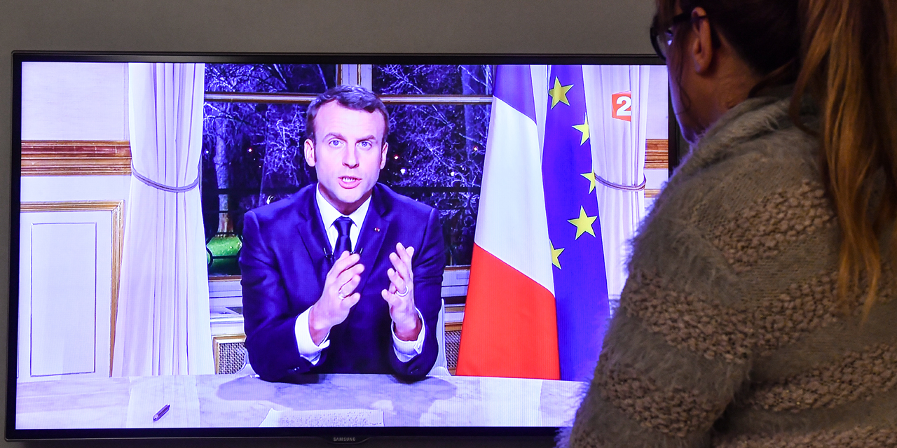 Plus de 11 millions de téléspectateurs devant les vœux d'Emmanuel Macron
