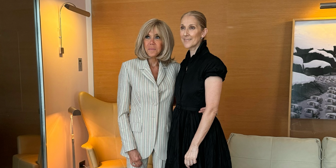 Céline Dion et Brigitte Macron photographiées ensemble à la veille de ...