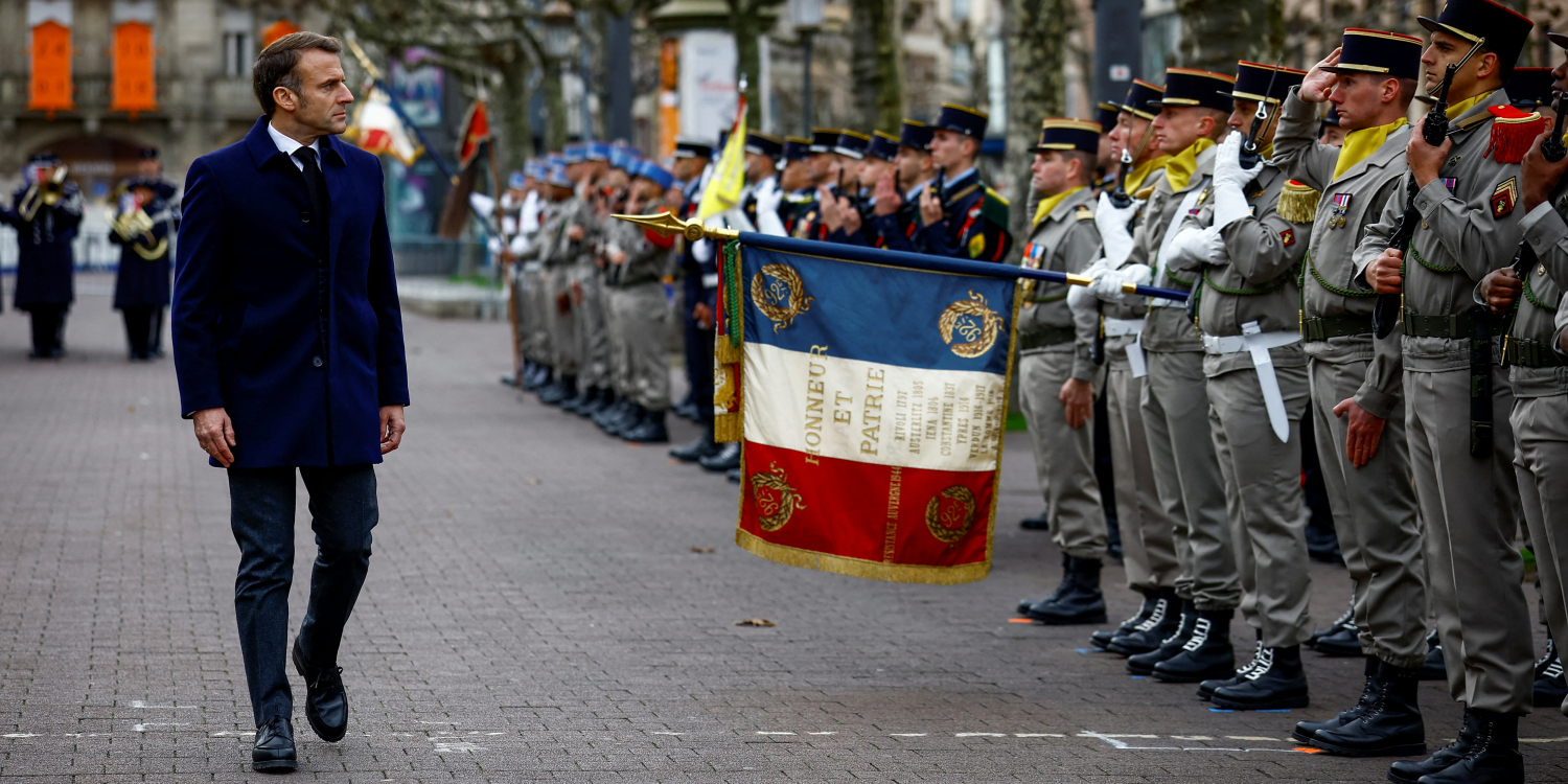 Emmanuel Macron marque le 80e anniversaire de la libération de Strasbourg