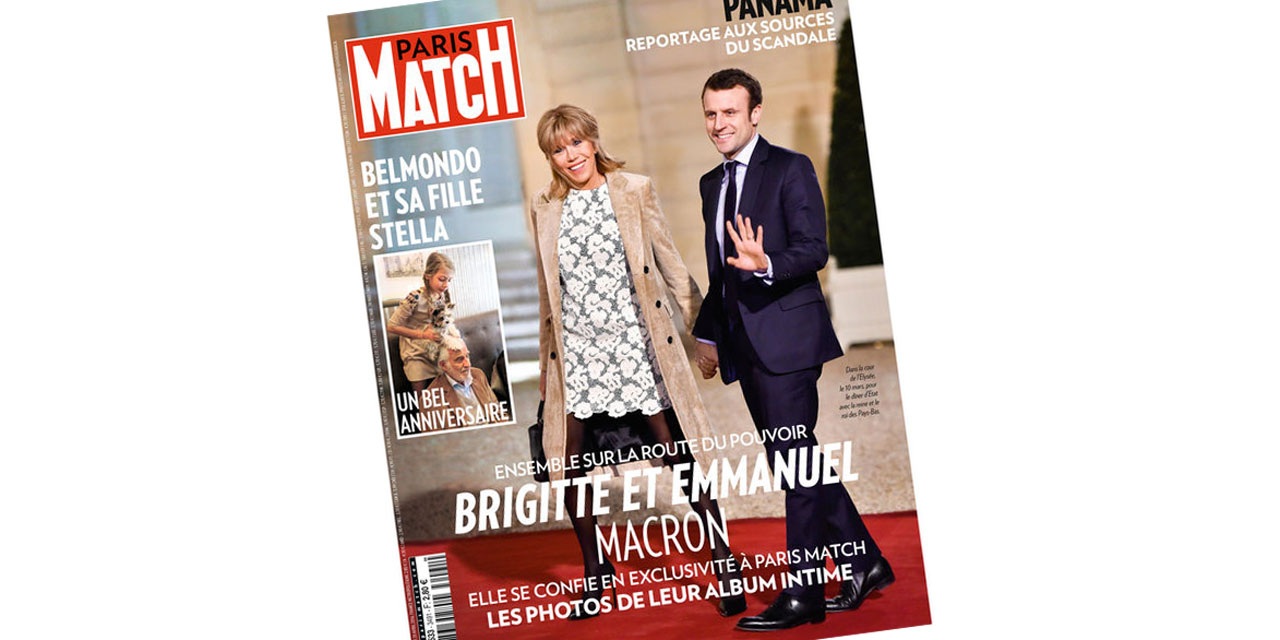Macron affiche son ambition en Une de "Paris Match"