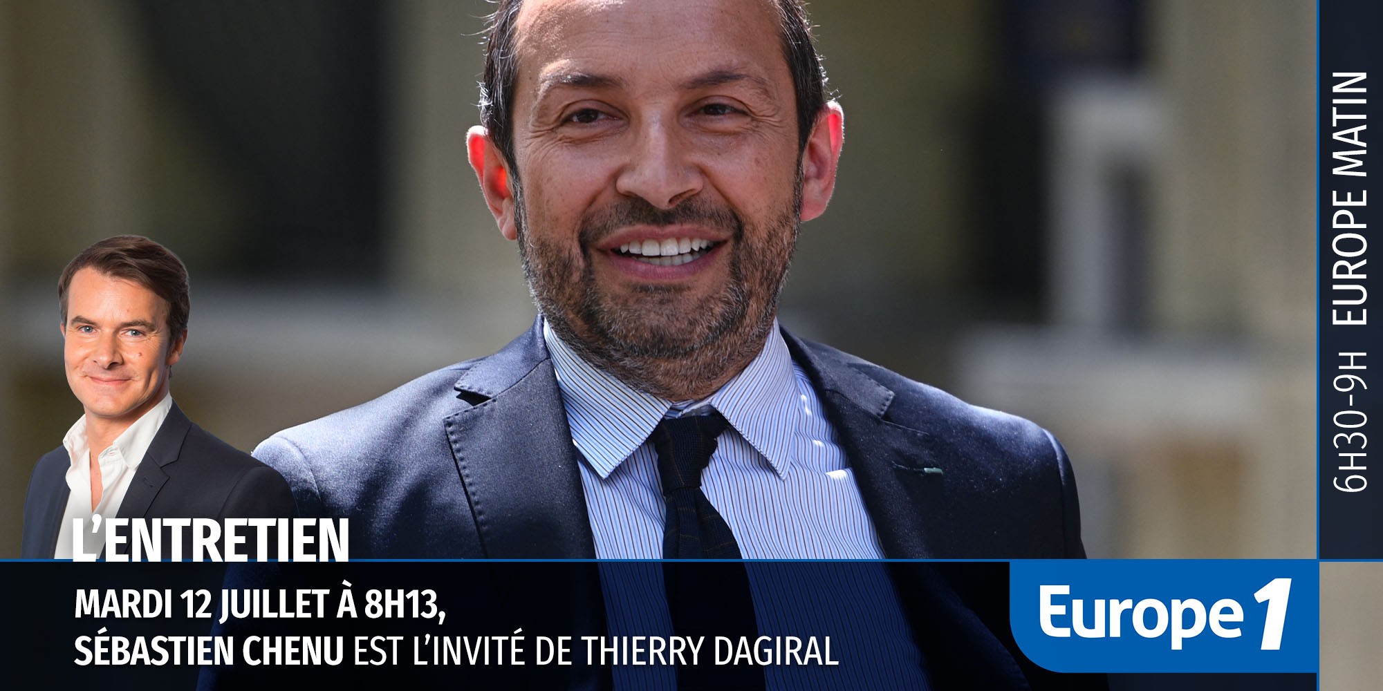 Sébastien Chenu est l'invité de Thierry Dagiral mardi à 8h13 Sébastien Chenu est l'invité de Thierry Dagiral mardi à 8h13