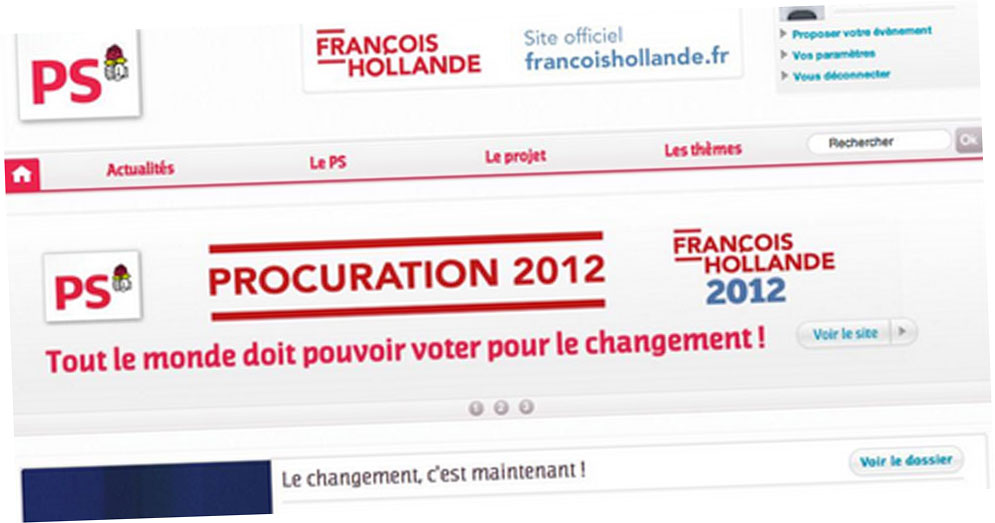 Voici le nouveau look du site du PS