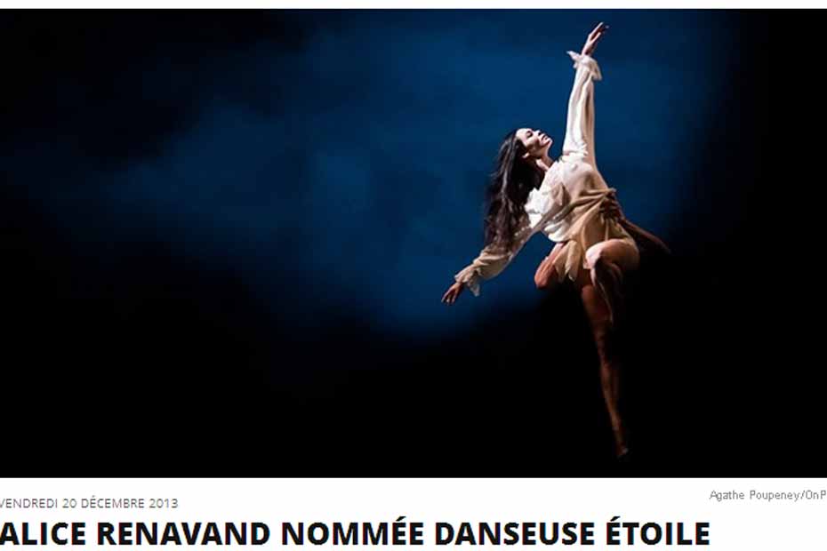 Alice Renavand nouvelle étoile de l'Opéra de Paris