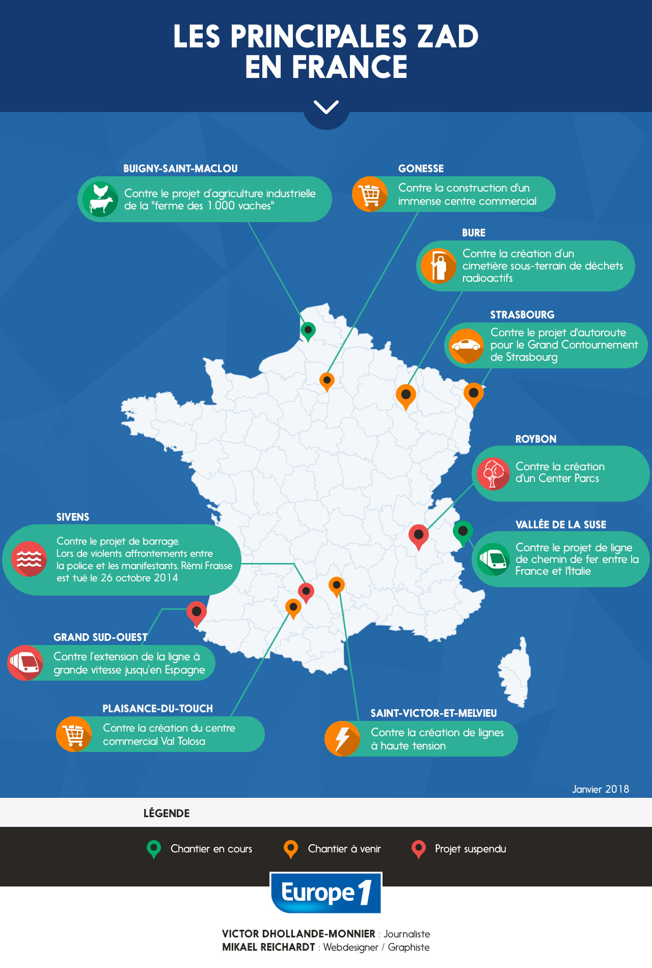 Après NDDL, où sont situées les autres ZAD en France
