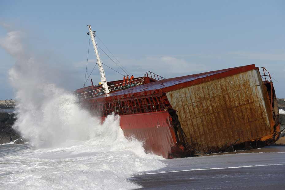 Cargo échoué à Anglet: la faute à une avarie