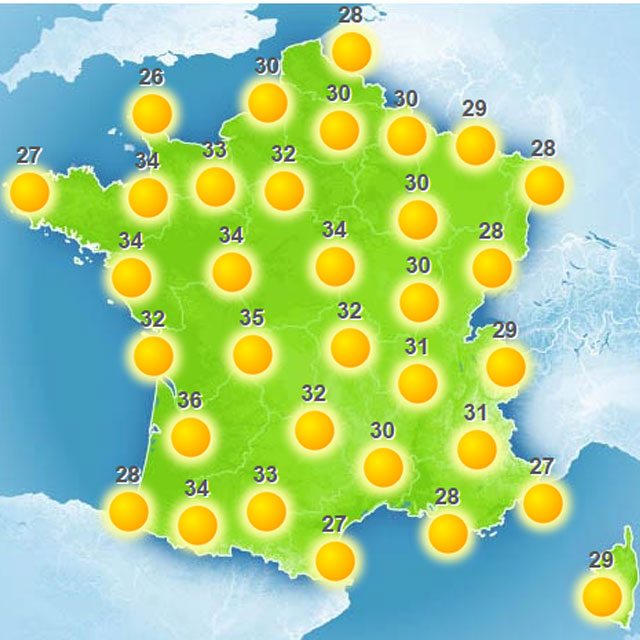La météo de mardi : ensoleillé et très chaud, notamment dans l'ouest