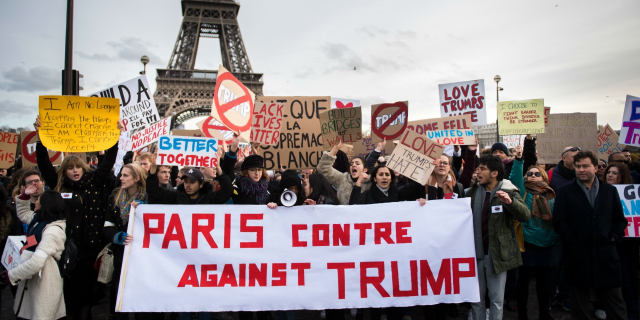 "Paris Against Trump" : quelques centaines d'Américains défilent à ...