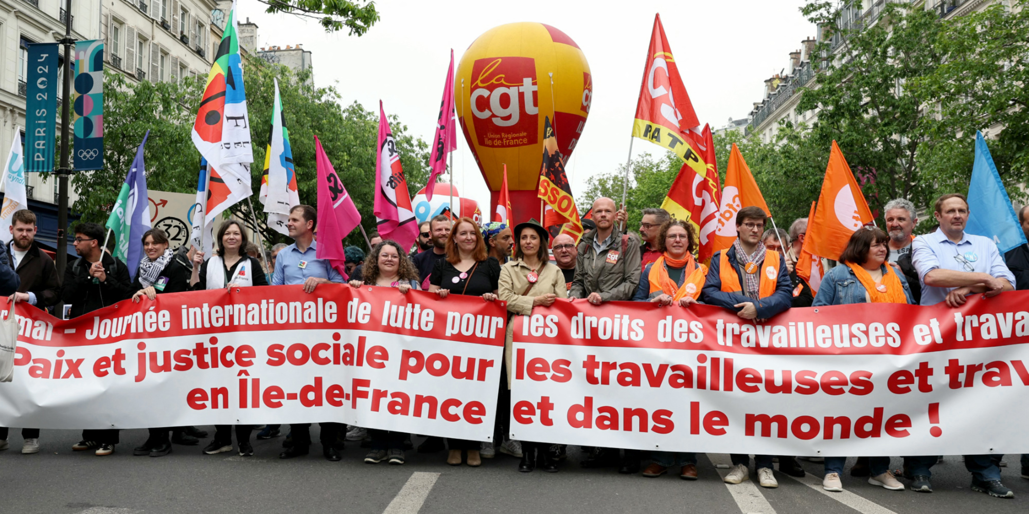 1er-Mai : des dizaines de milliers de manifestants partout en France