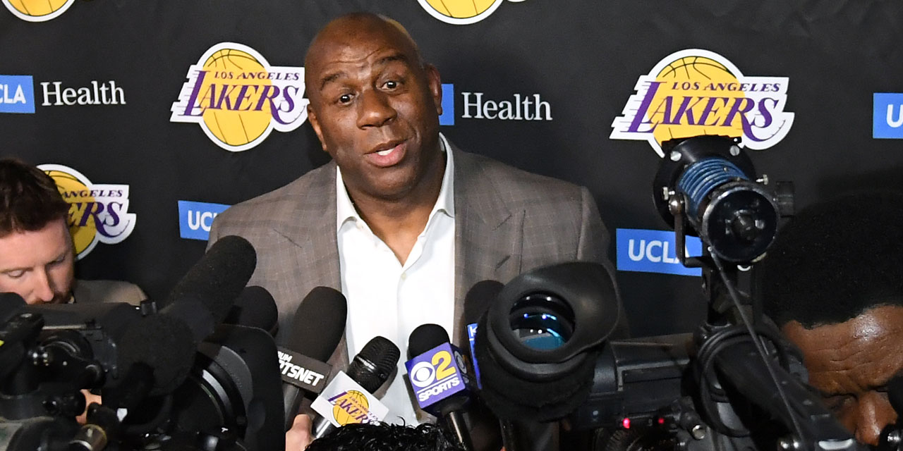 Basket : Magic Johnson quitte son poste de président des Lakers