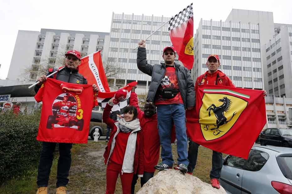 Les fans de "Schumi" ont voulu venir