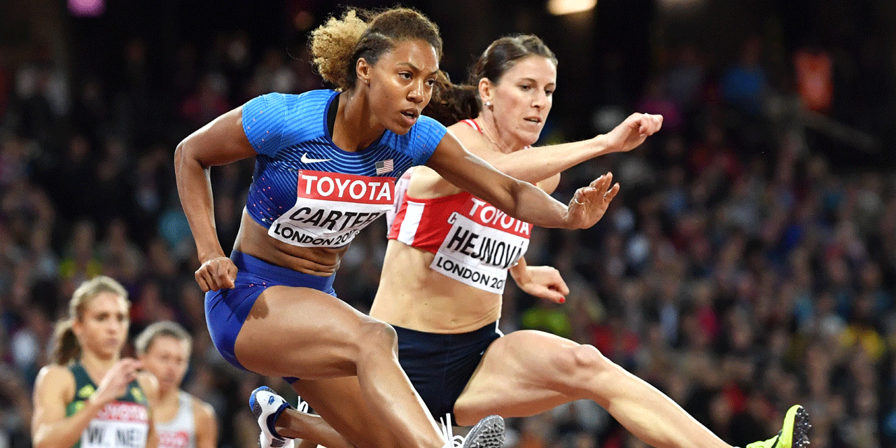 Mondiaux d'athlétisme : l'Américaine Kori Carter en or sur 400 m haies