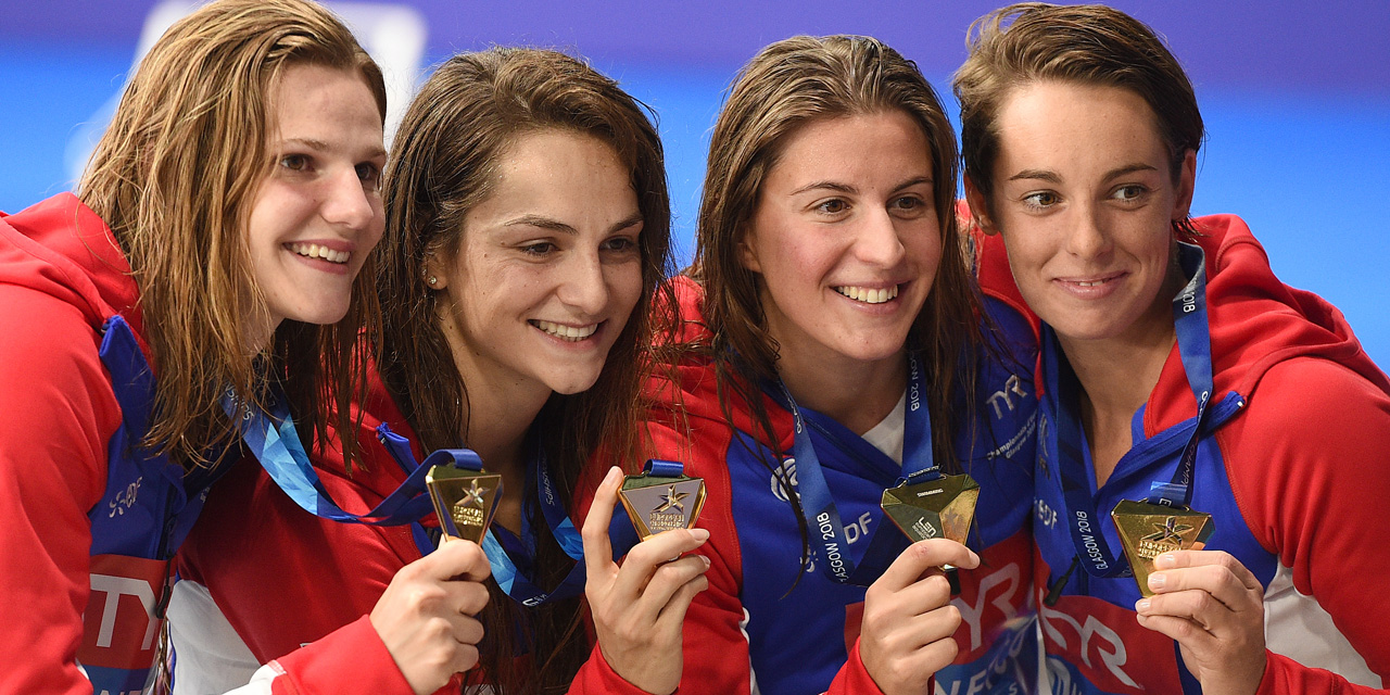Natation : les Françaises championnes d'Europe du 4x100 m